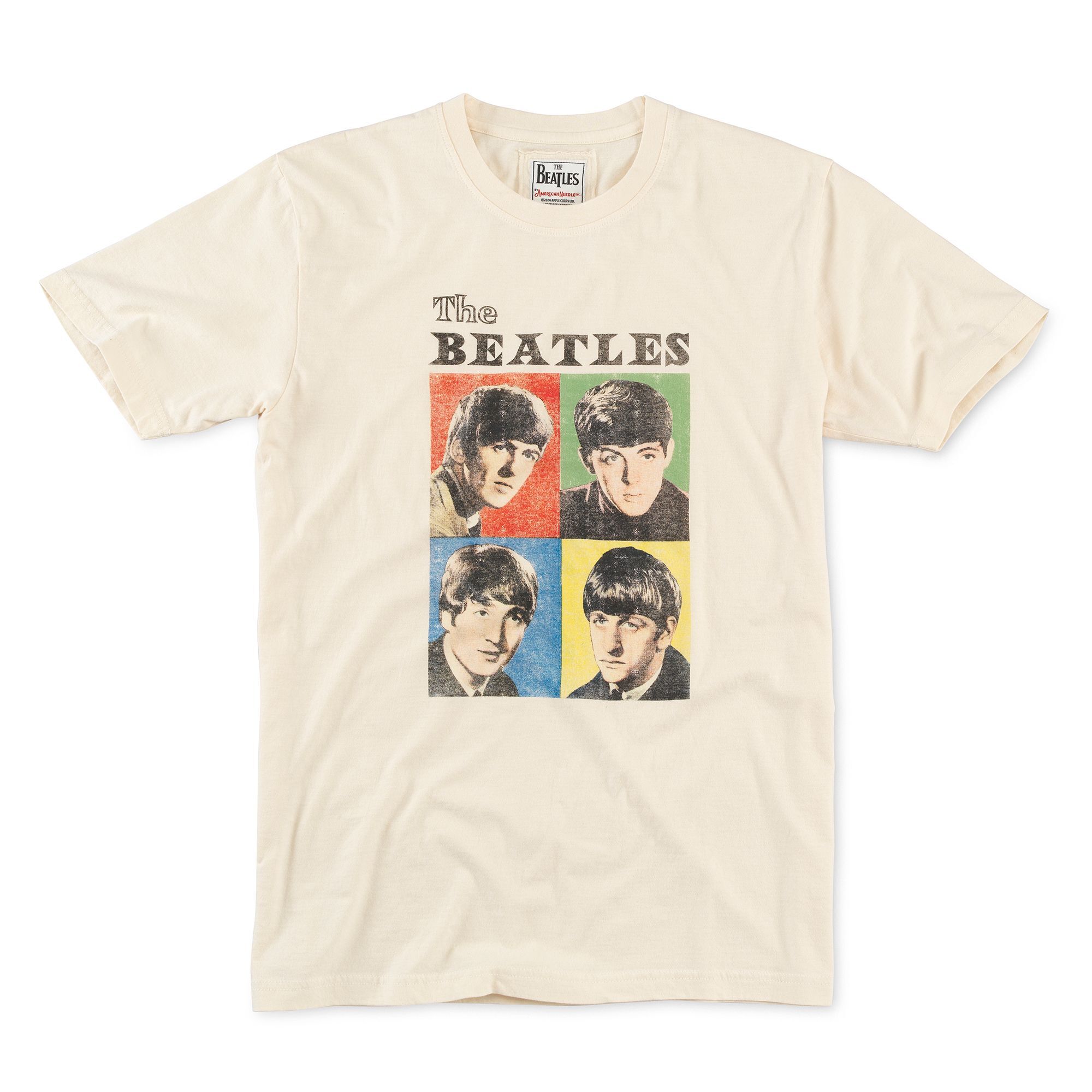 American Needle Tee - The Beatles Vintage Fade - Cream | Standard Goods